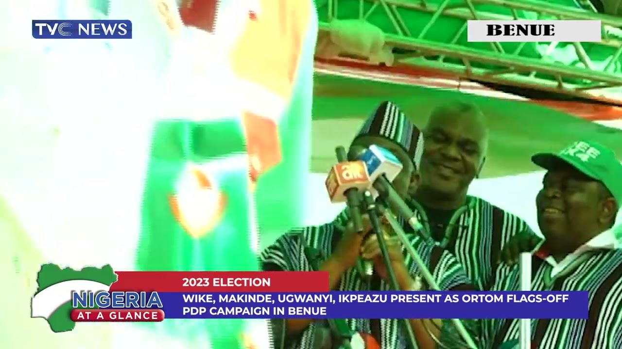 VIDEO: Wike, Makinde, Ugwuanyi, Ikpeazu Present As Ortom Flags-Off PDP ...